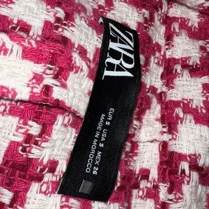 Zara | Jackets & Coats | Zara Raspberry Short Tweed Overshirt | Poshmark